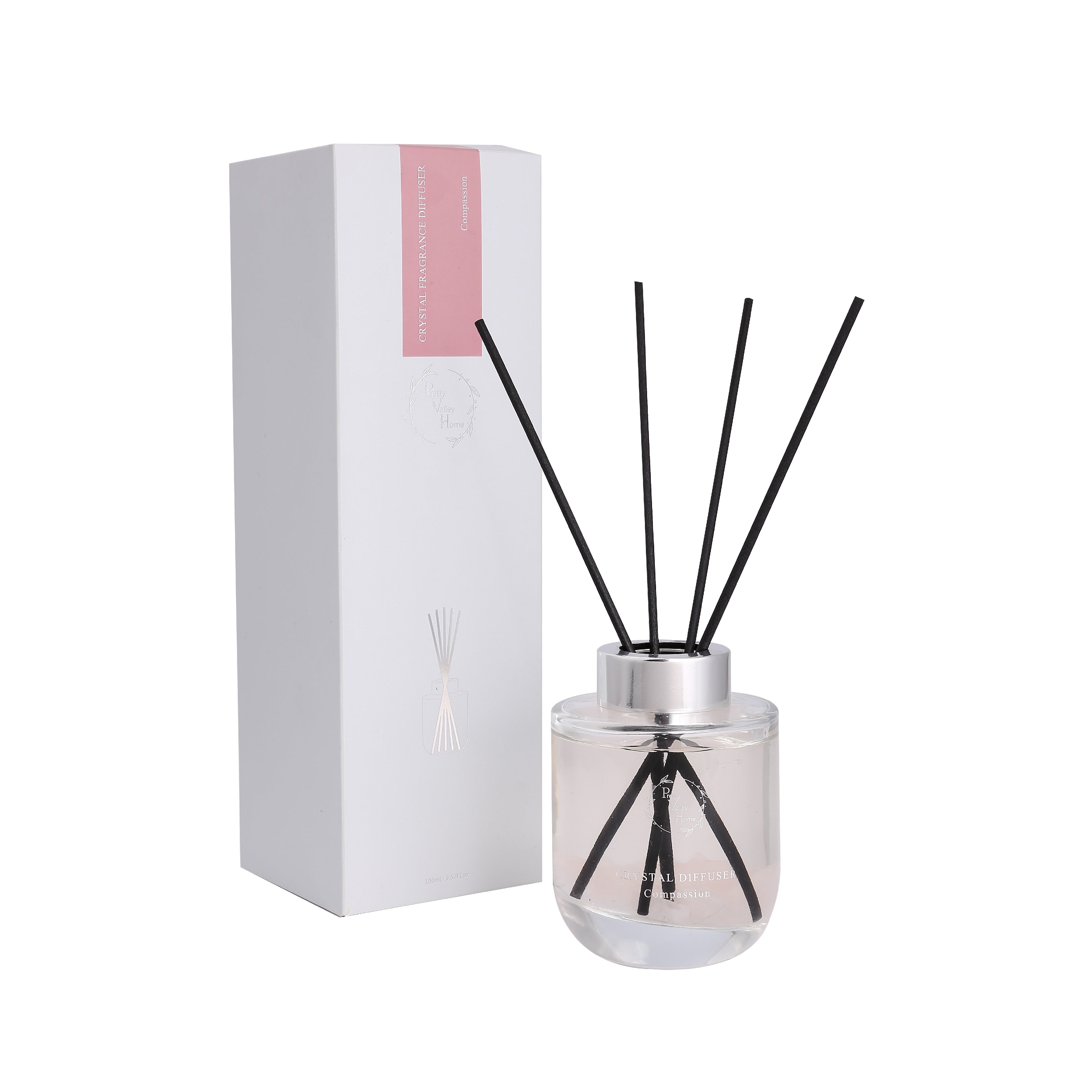 Crystal Reed Diffuser - Compassion Rose Quartz – PrettyValley